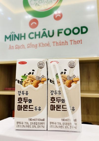 Sữa hạt óc chó hạnh nhân đậu đen Kang’s Food | thùng 16 hộp 190ml – Minh Châu Food